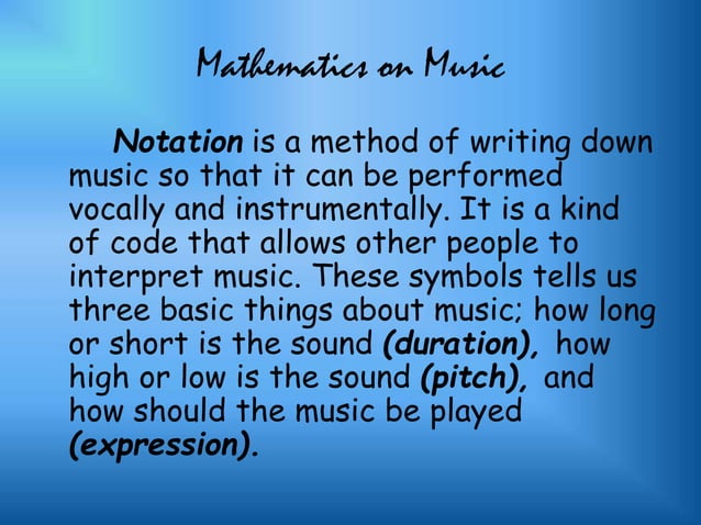 Music as Math | PPTX | Classical Music | Music