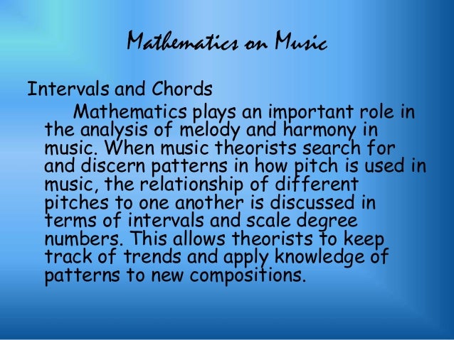 Music as Math