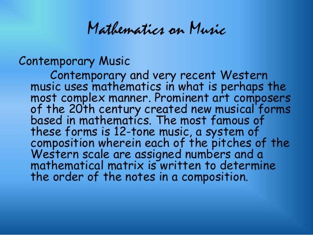 Music as Math