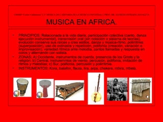 Historia de la música universal I | PPT