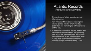 Atlantic Records Business Model | PPTX