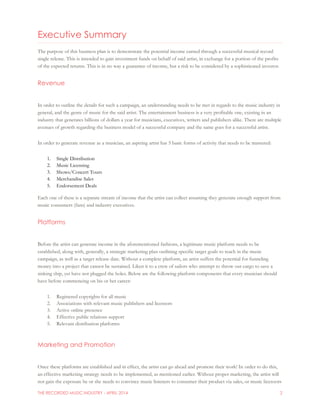 Music business plan template | PDF