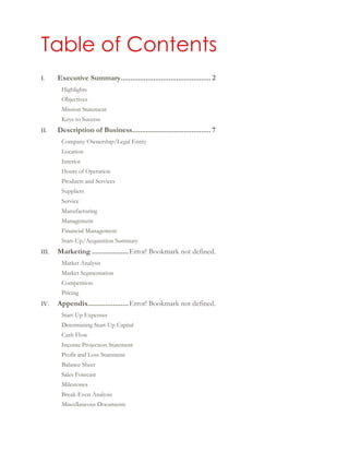 Music business plan template | PDF