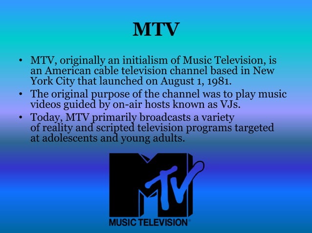 Music channels | PPT