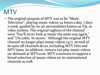 Music channels | PPT