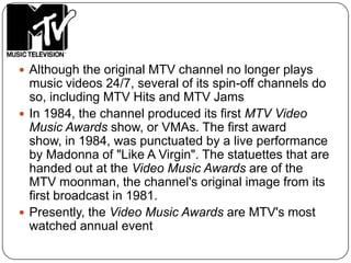 Music channels | PPTX
