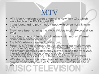 Music channels | PPTX