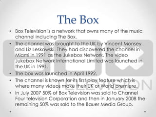 Music channels | PPTX