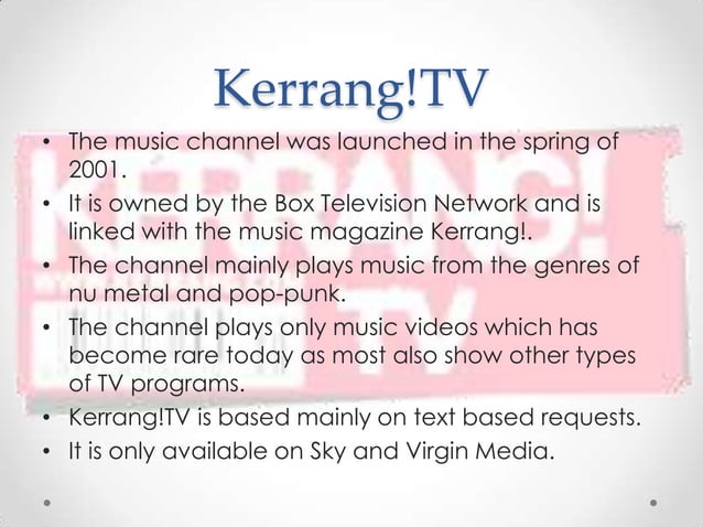 Music channels | PPTX