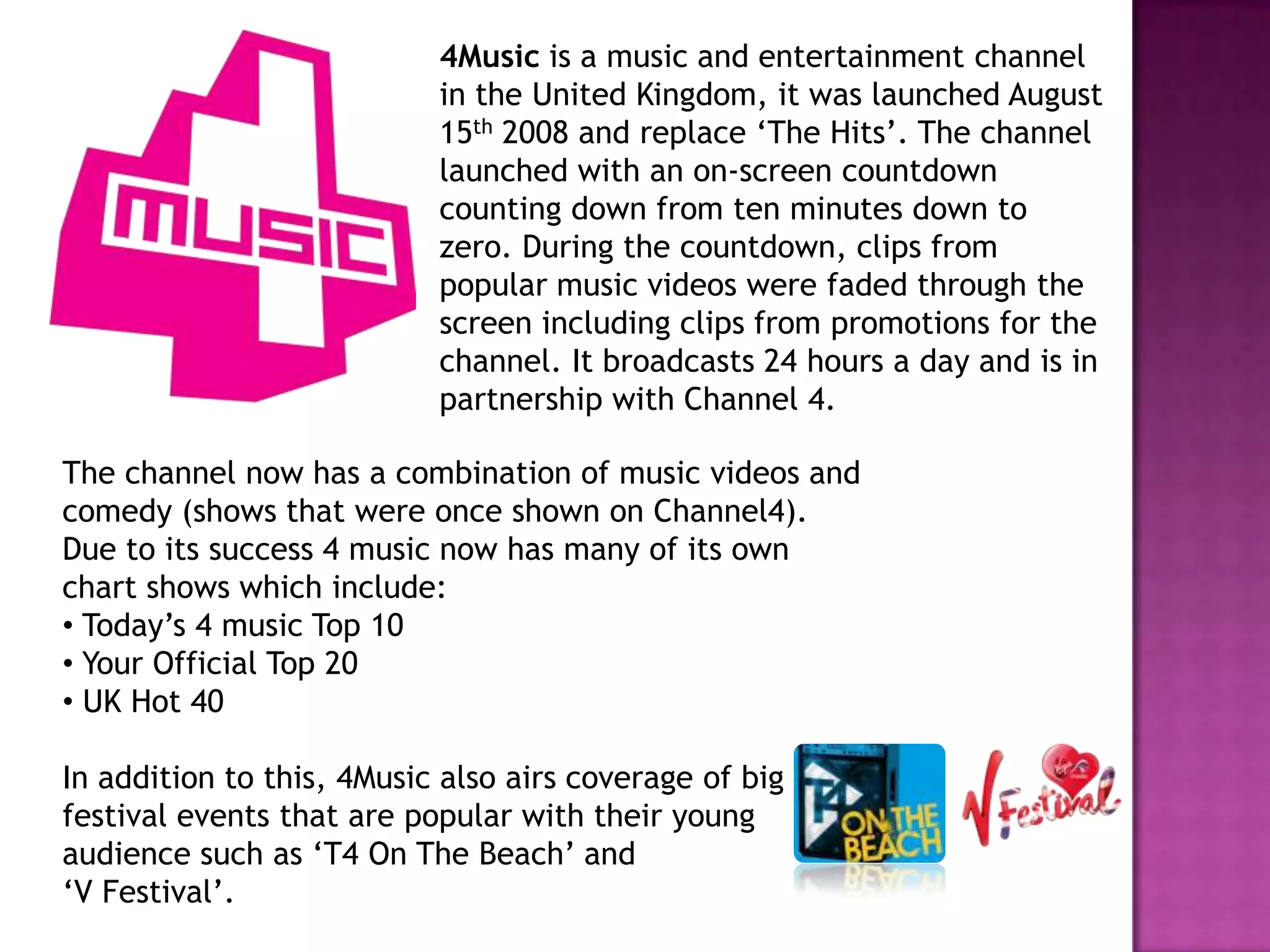 Music channels | PPTX