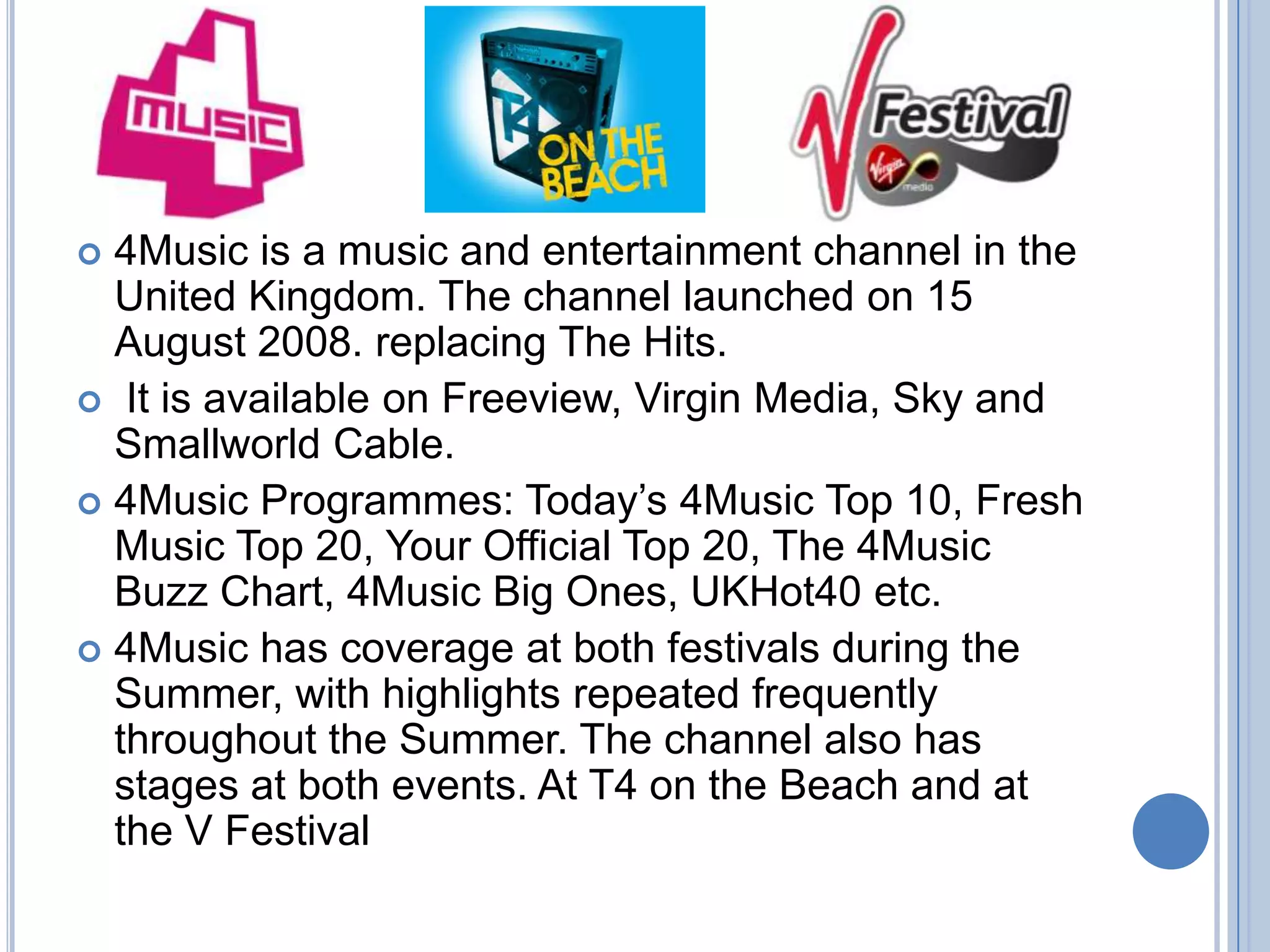 Music channels | PPT