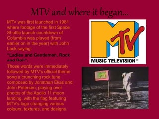 Research into music channels | PPTX