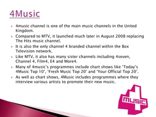 Music channels | PPTX
