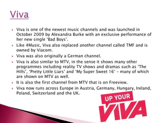 Music channels | PPTX