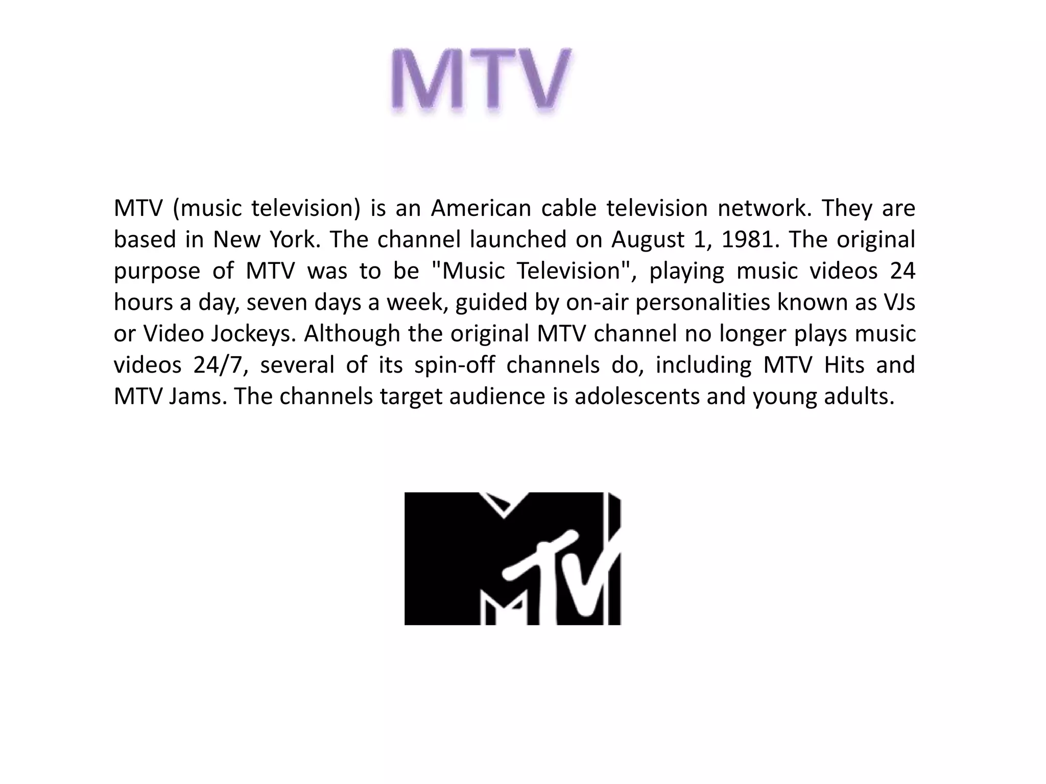 Music channels | PPTX