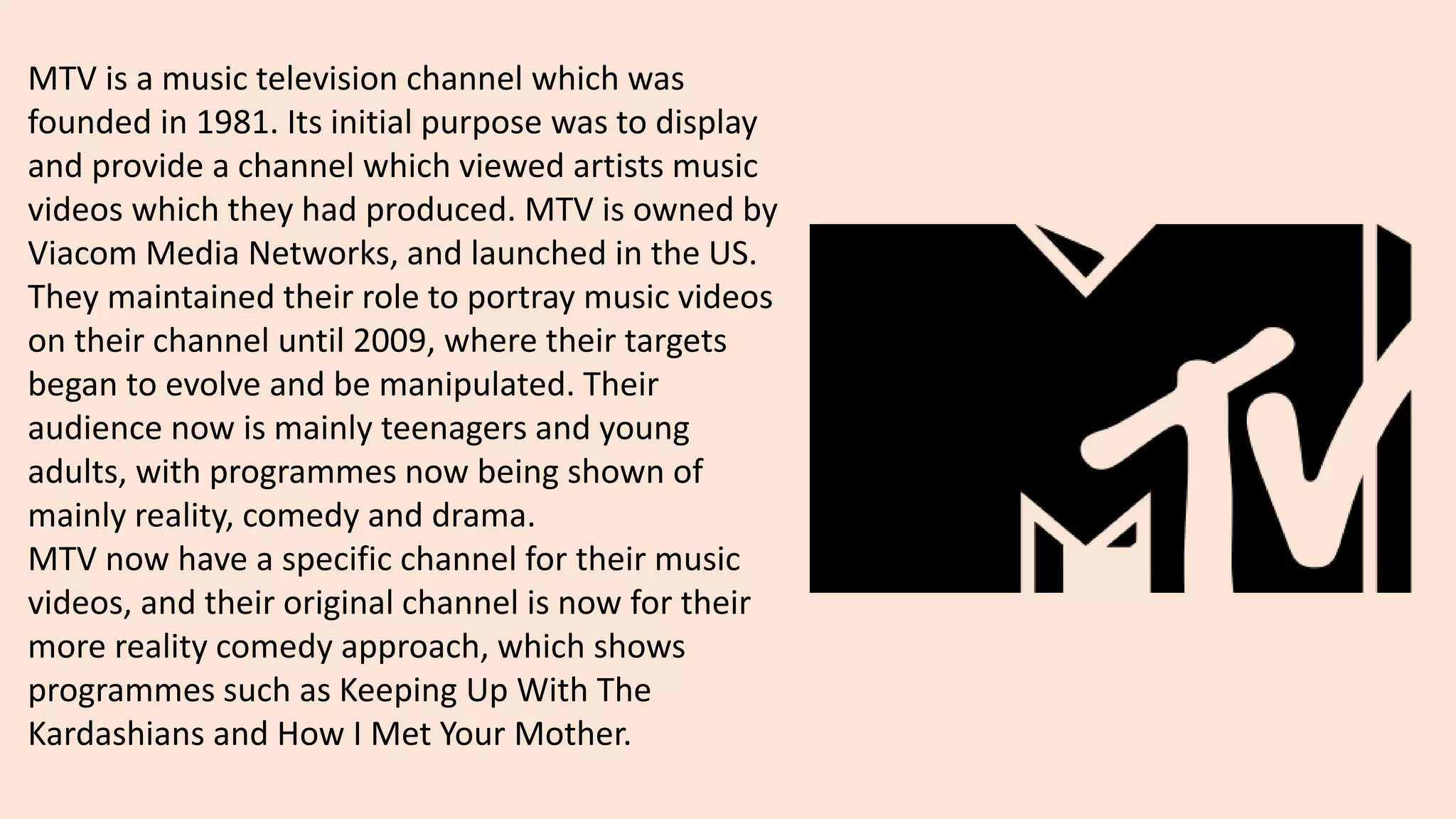 Music Channels | PPTX