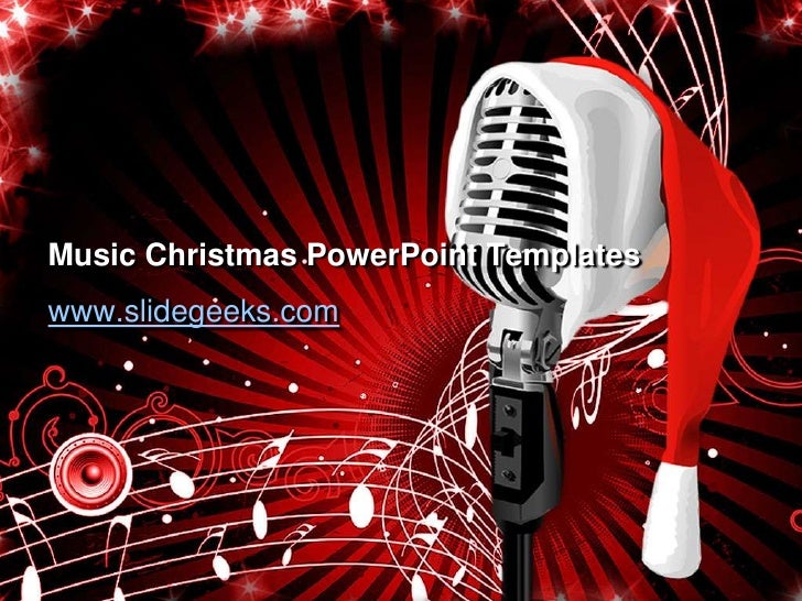 Music Christmas Power Point Templates Music Christmas Power Point Templates