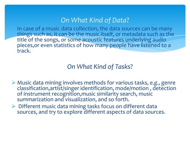 Music data mining | PPT