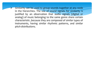 Music data mining | PPTX | Digital Audio | Computer Software and Applications
