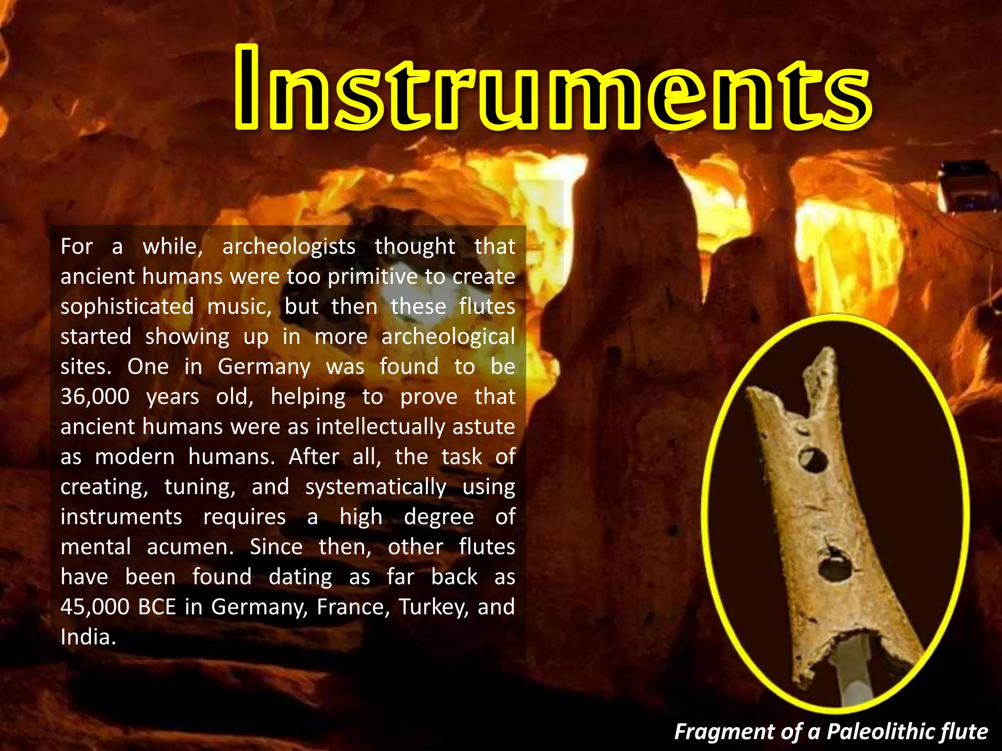 Music during stone age | PPT