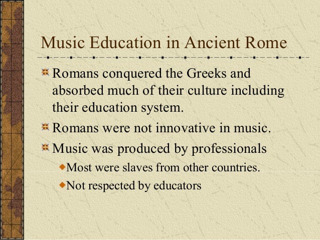 Education System In Ancient Rome