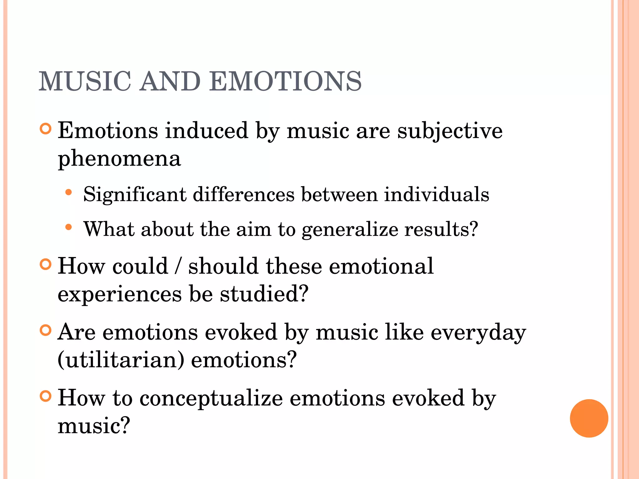 Music & Emotions | PPT