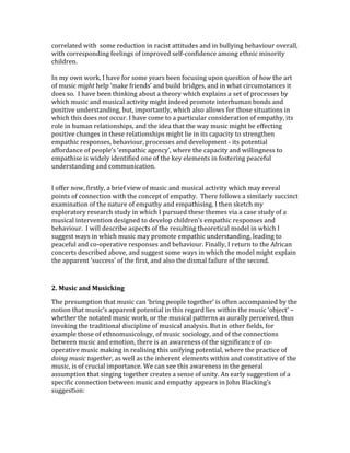 Music Empathy And Intercultural Understanding Felicity Laurence | PDF