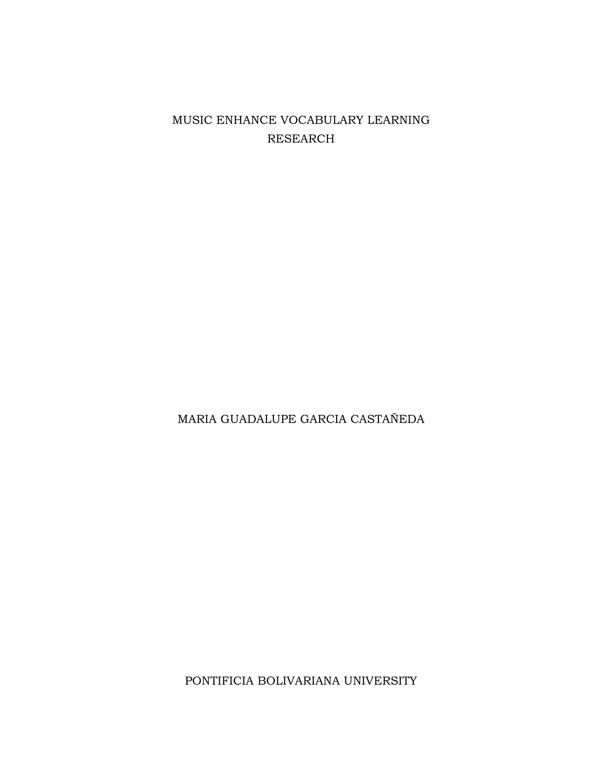 Music enhance vocabulary learning[1] | DOC