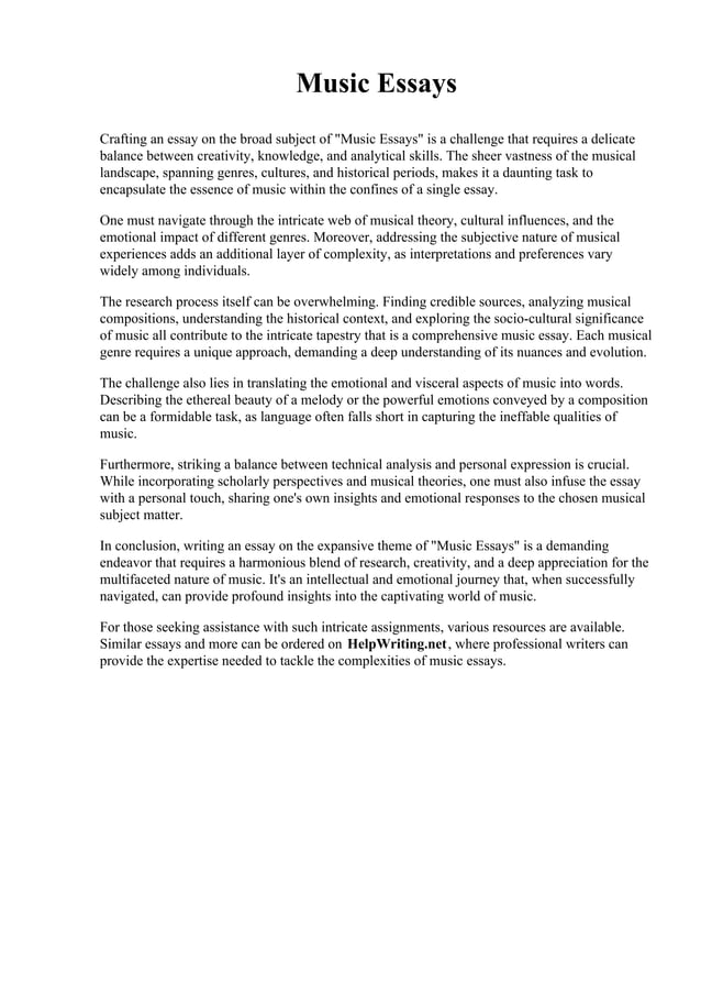 Music Essays.pdf | Blues | Music