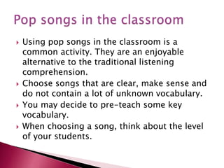 Music in the classroom | PPTX