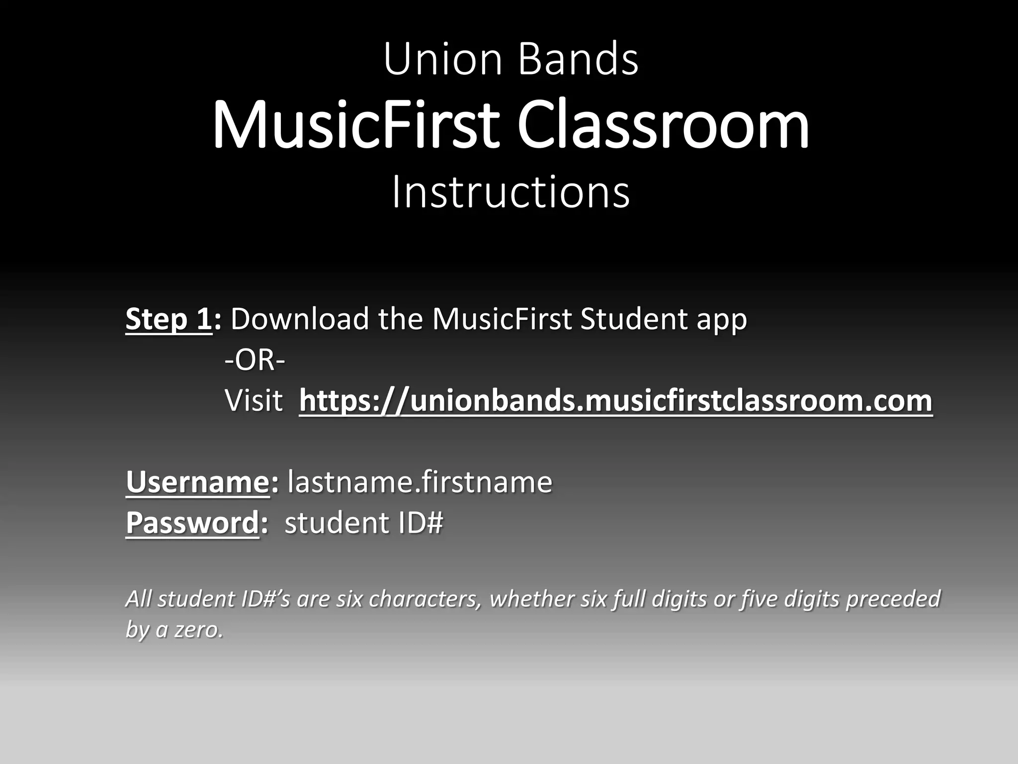 MusicFirst user instructions | PPTX