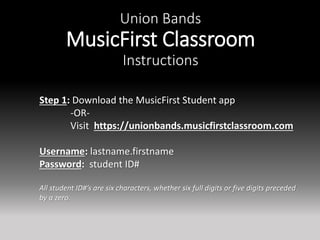 MusicFirst user instructions | PPTX