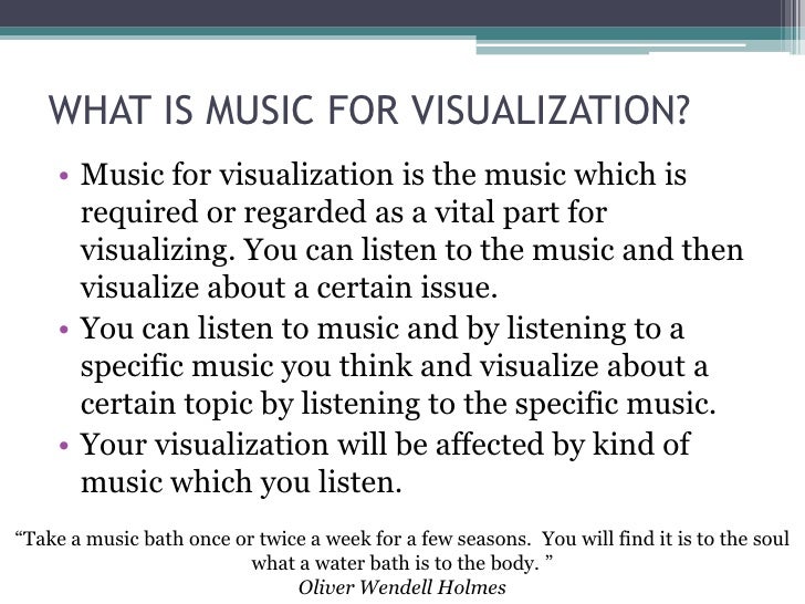 Music For Visualization