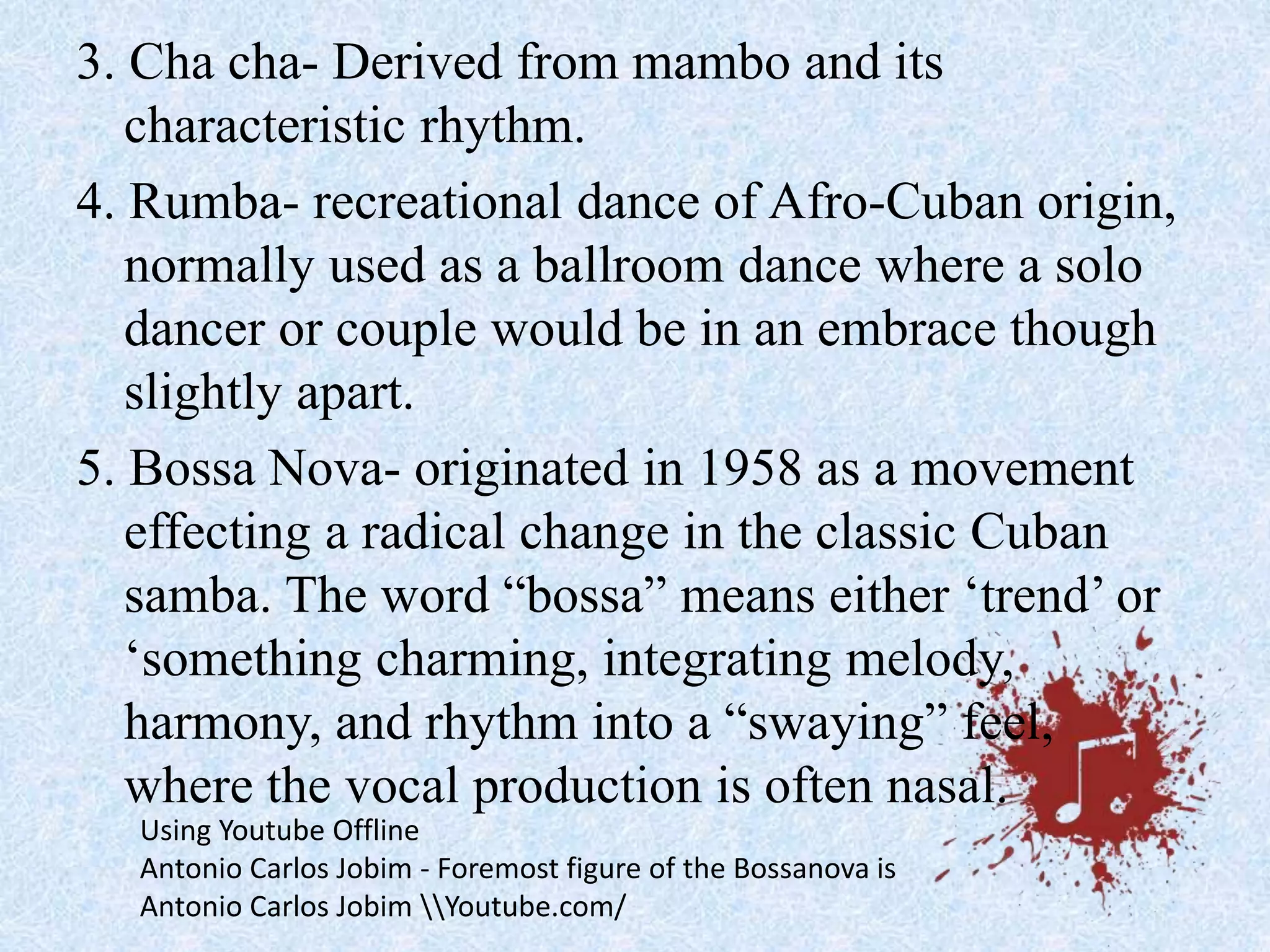 Music g10 2nd quarter latin american music | PPTX