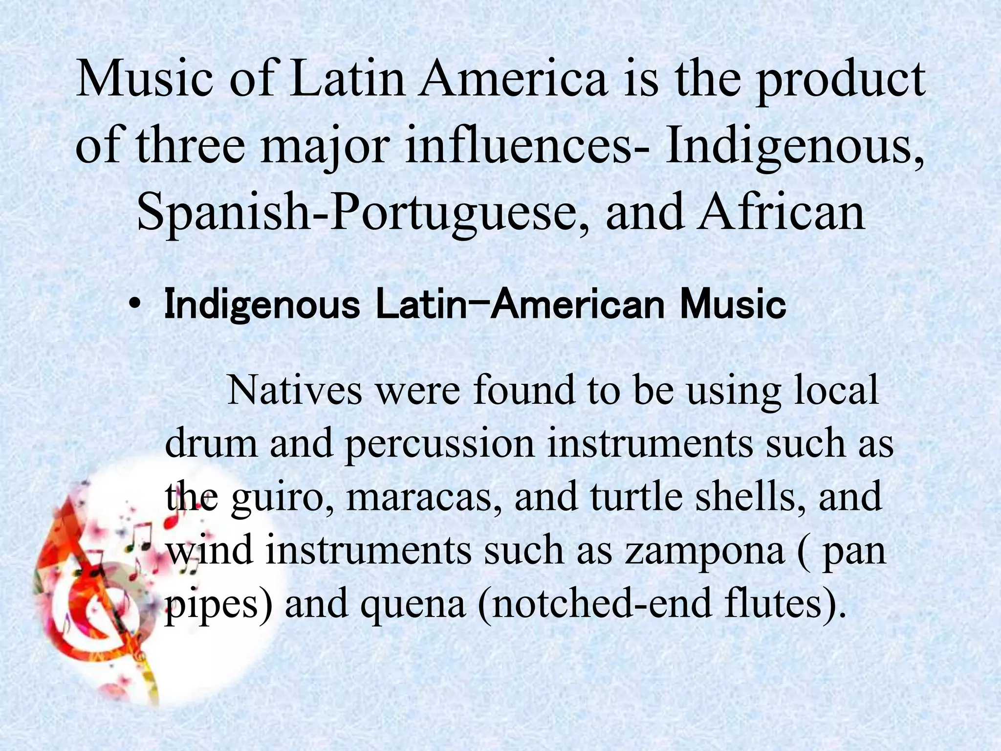 Music g10 2nd quarter latin american music | PPTX