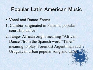 Music g10 2nd quarter latin american music | PPTX