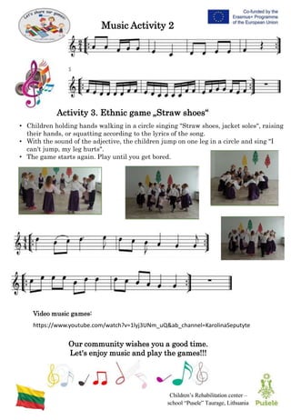 Music games Project "Let's share our games!" | PPTX
