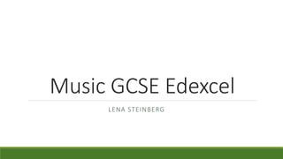 Music GCSE edexcel | PPTX