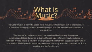 Music and different kind musical instruments | PPTX