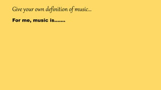 Music generalities | PPTX