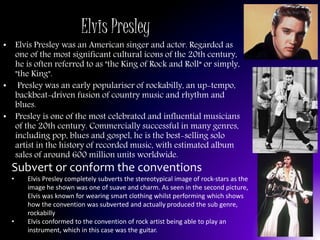 Music genre: Rock | PPTX