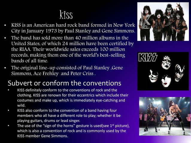 Music genre: Rock | PPTX