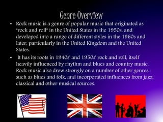 Music genre: Rock | PPTX