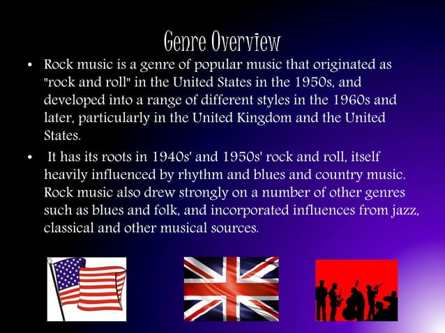 Music genre: Rock | PPTX