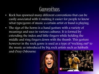 Music genre: Rock | PPTX
