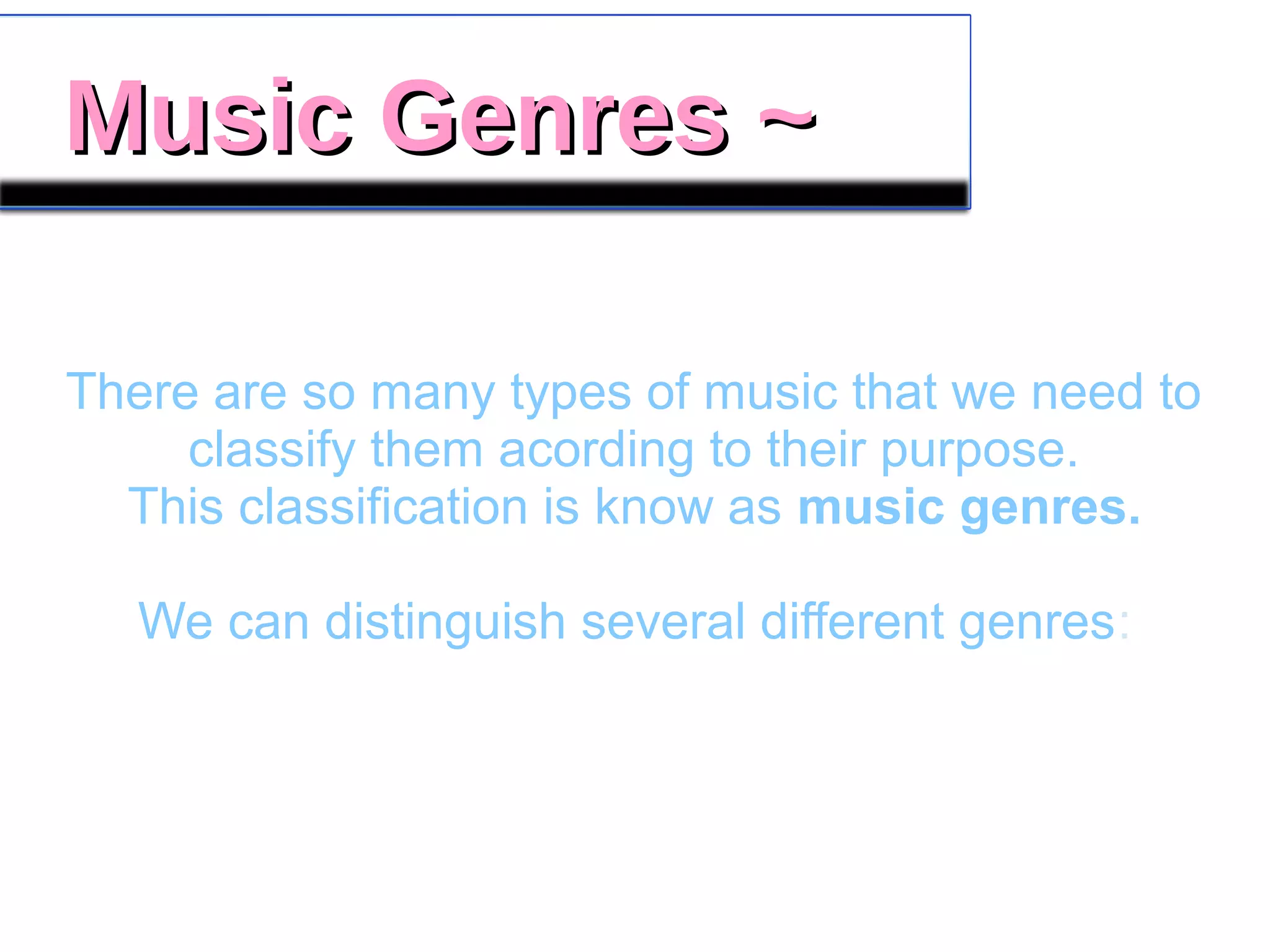 Music genre | ODP