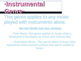 Music genre | ODP