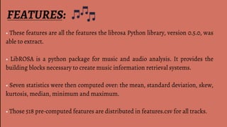 Music Genre Classification CS513 | PPTX