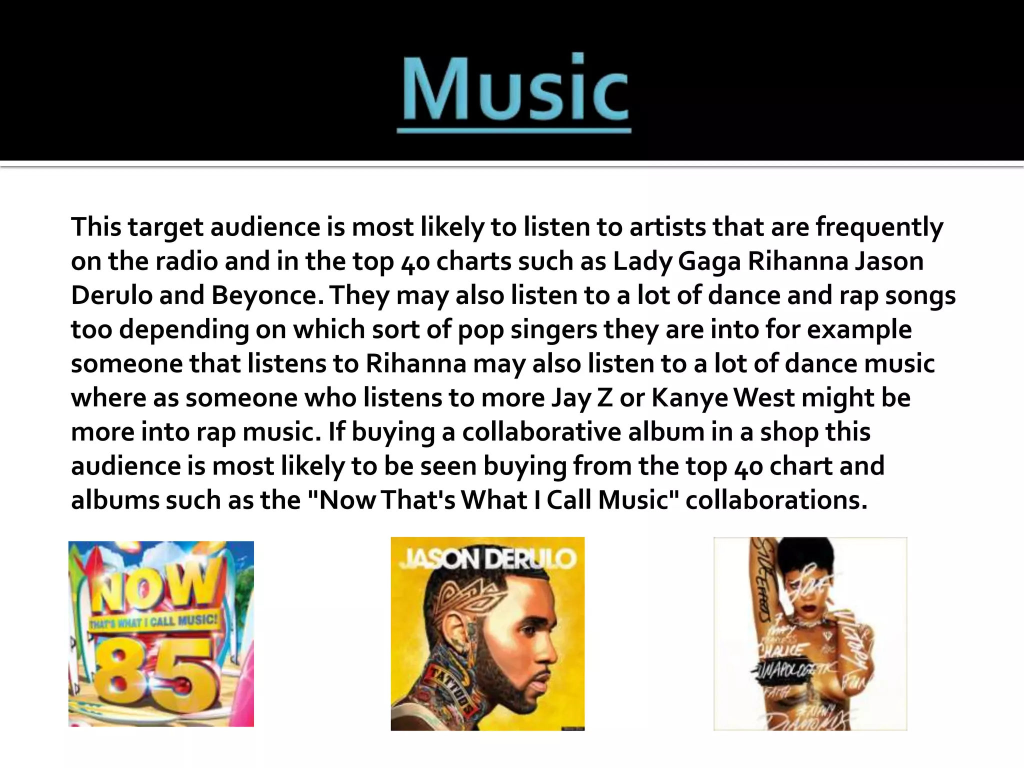 Music genre pop | PPTX | Contemporary Hits/Pop/Top 40 | Music