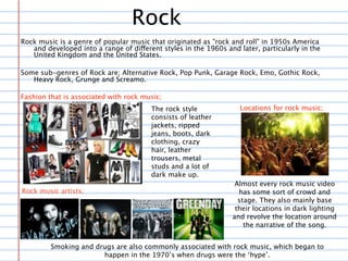 Music genre presentation | KEY